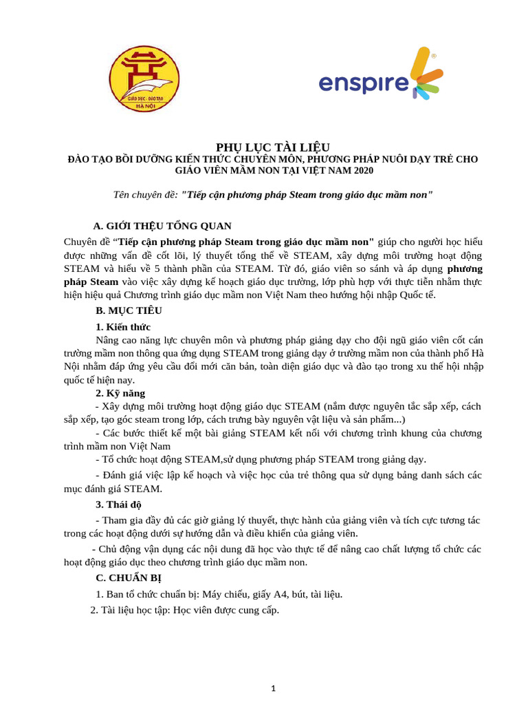 3 Phu Luc Tai Lieu Final HV 10112020 - 07122020 | PDF