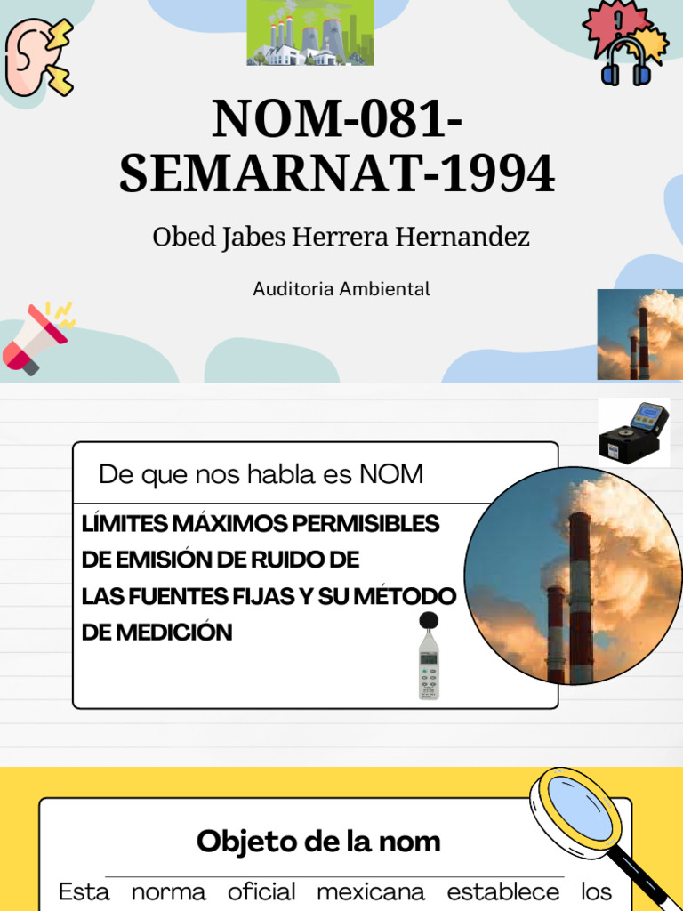 Nom 081 Semarnat 1994 Pdf Ruido Micrófono