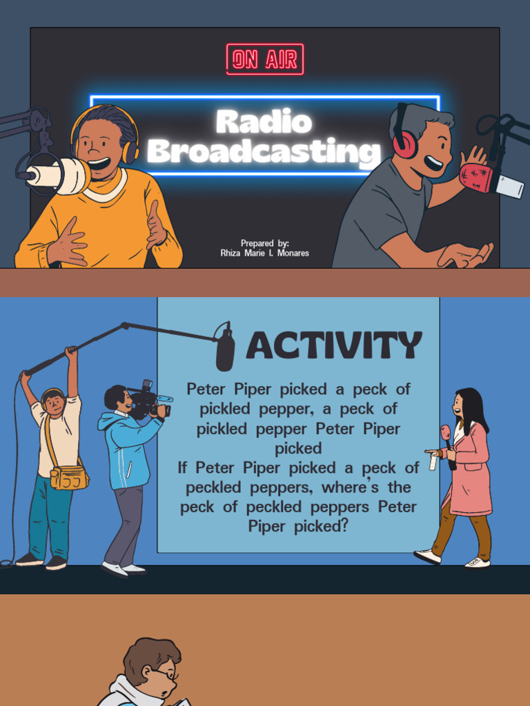Radio Broadcasting 1 | PDF | Broadcasting | Sentence (Linguistics)