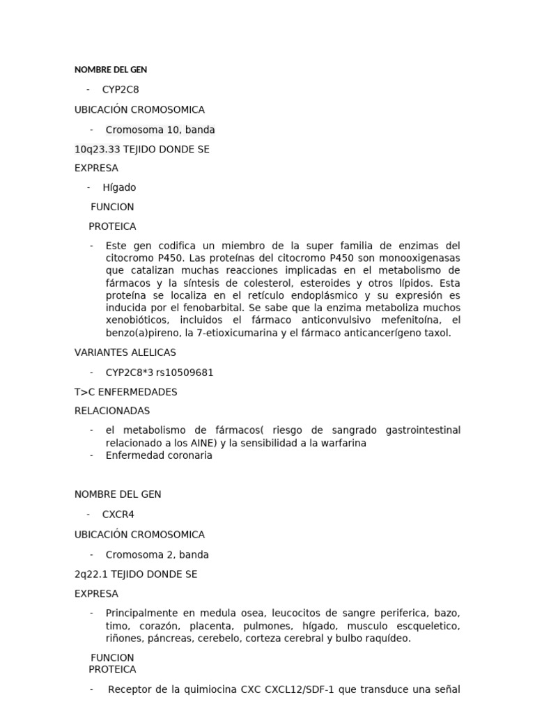 Far Maco Genetic A | PDF | Transducción de señales | Proteínas