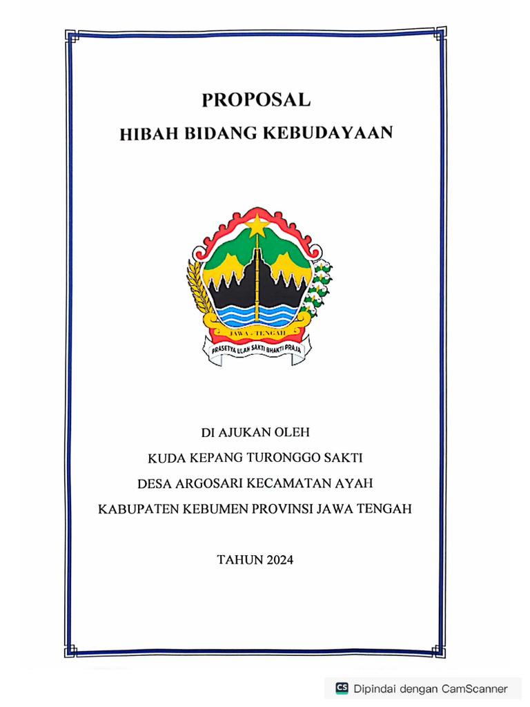 Proposal Kesenian Kuda Kepang Arsip | PDF