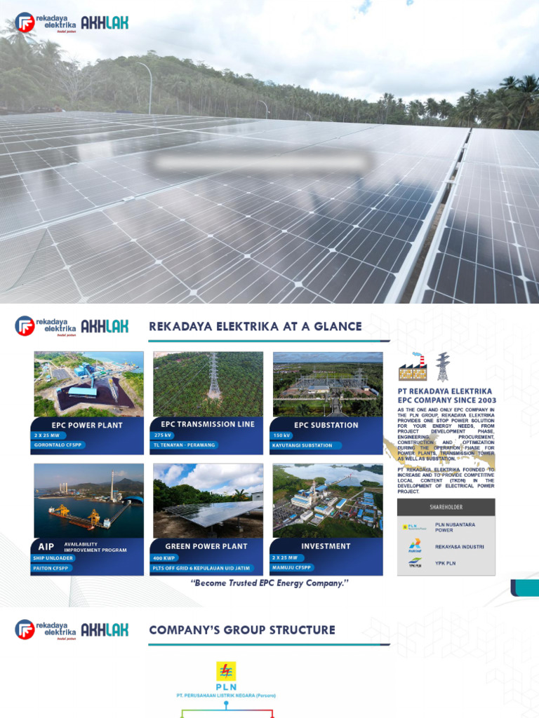 Company Profile - PT Rekadaya Elektrika | PDF | Electric Power ...
