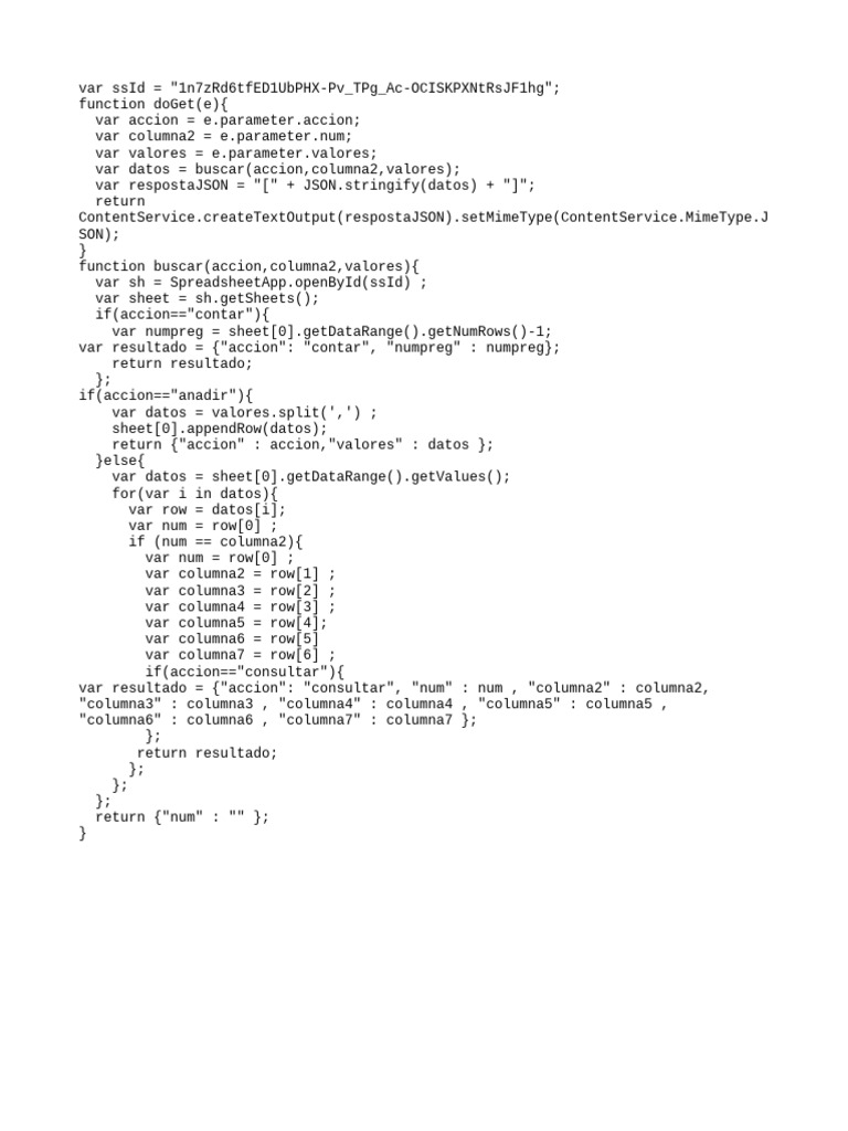 Script Google Apps para Gestión de Hojas | PDF