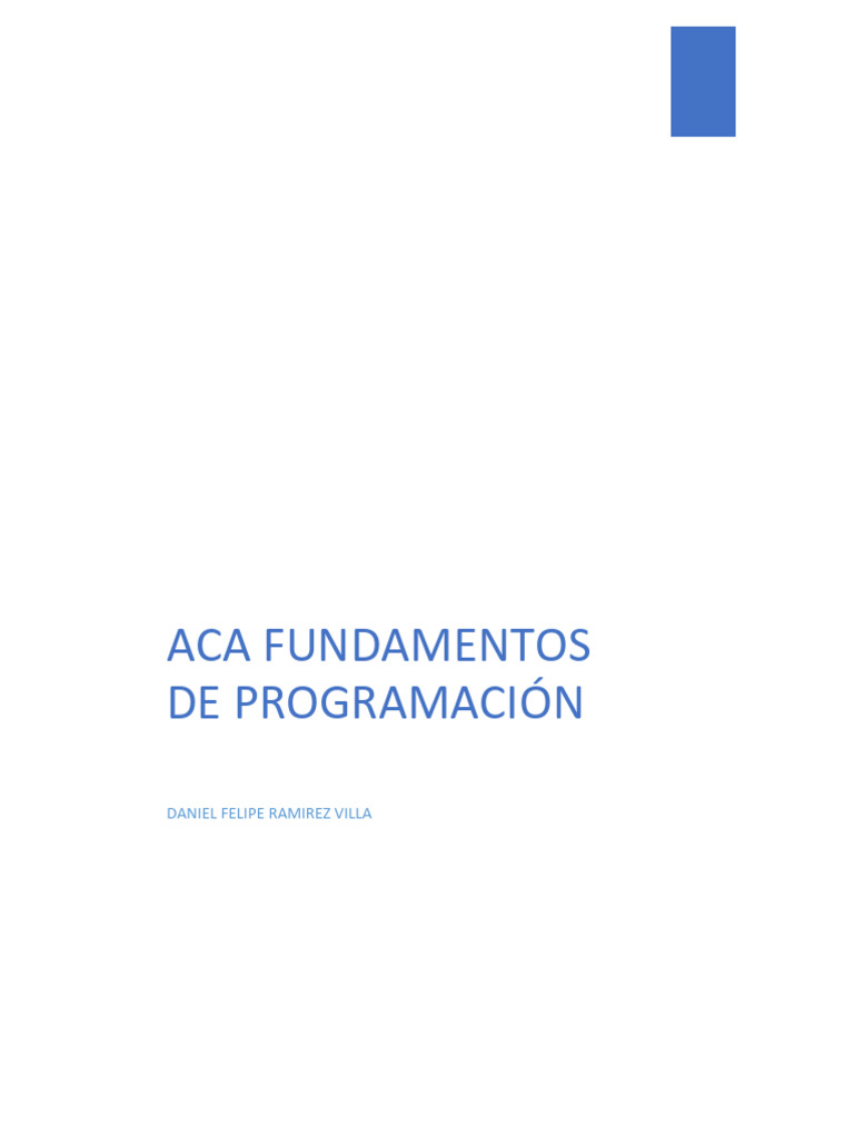 Aca Programacion | PDF | Programación de computadoras | Ingeniería de software