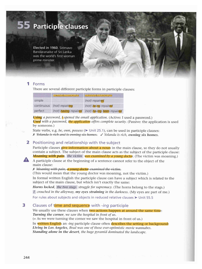 My Grammar Lab Advanced C1-C2 - Participle Phrase | PDF