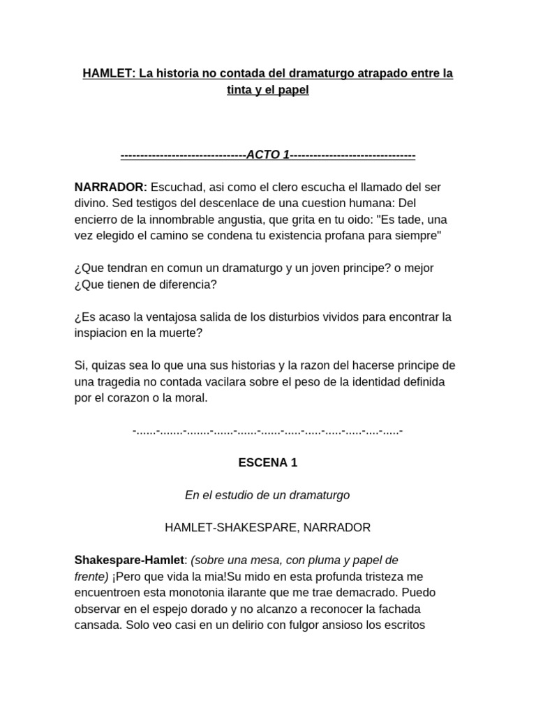 HAMLET | PDF | Aldea