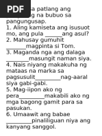 Pangatnig Activity | PDF