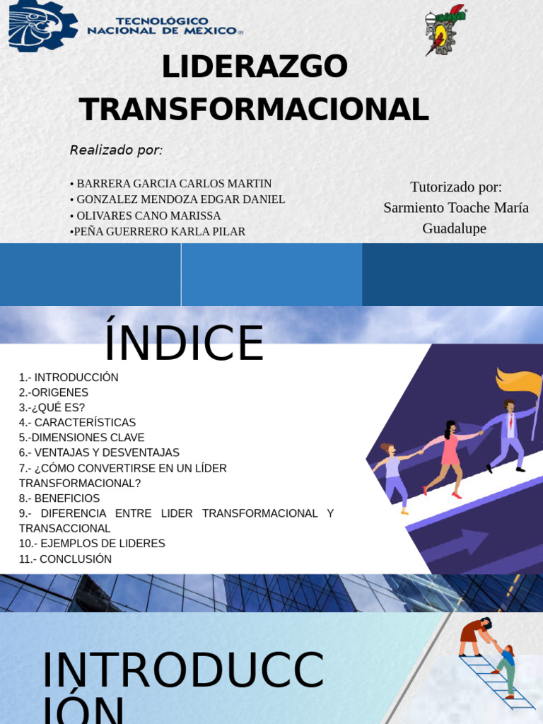 Liderazgo Transformacional | PDF | Liderazgo | Desarrollo personal