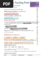 Class 12 3D Geometry Formulas Guide | PDF | Plane (Geometry ...
