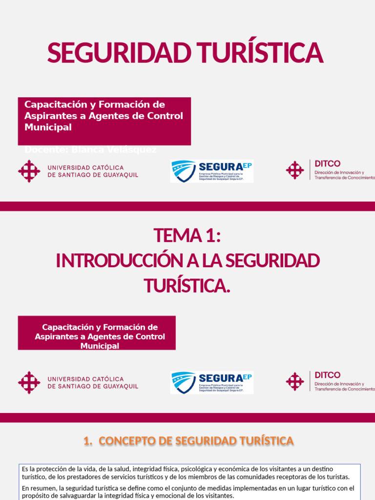 Capacitación en Seguridad Turística | PDF | Turismo | Valores