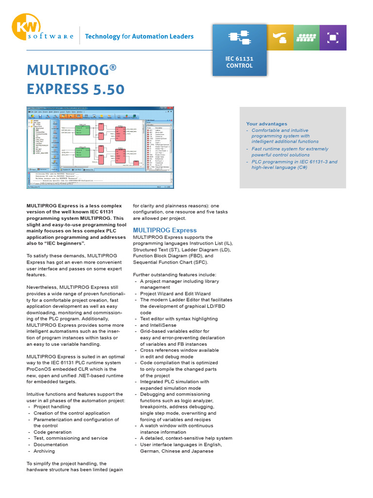 MULTIPROG Express 5.50-En | PDF | Programmable Logic Controller ...