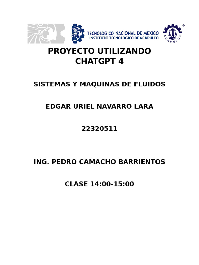 Proyecto Chat GPT | PDF | Bomba | Energía solar