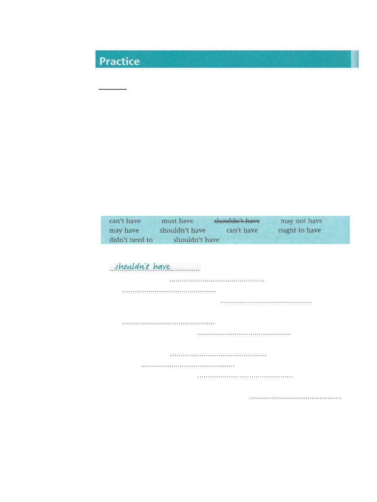 Advanced-Language-Practice With-Key MichaelVince-grammar-Vocab-chap12 Modals2 Practice | PDF