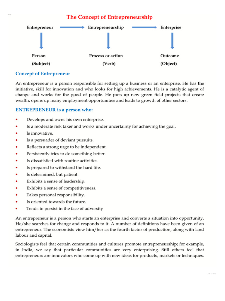 Entrepreneurship Development | PDF