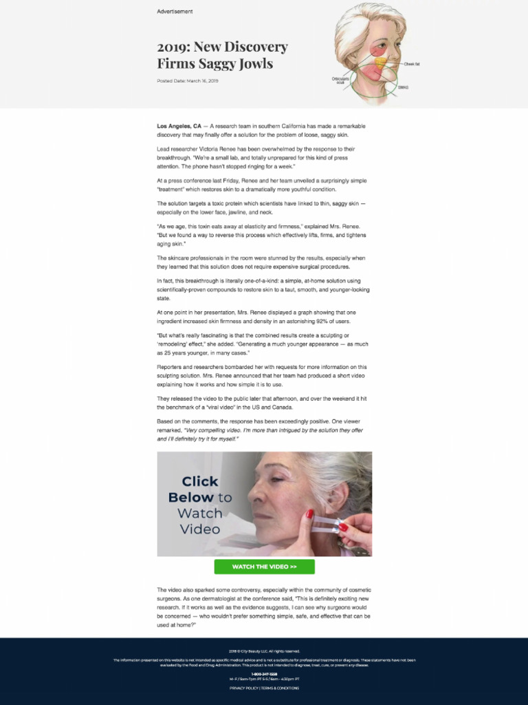 How To Reduce Sagging Jowls | PDF