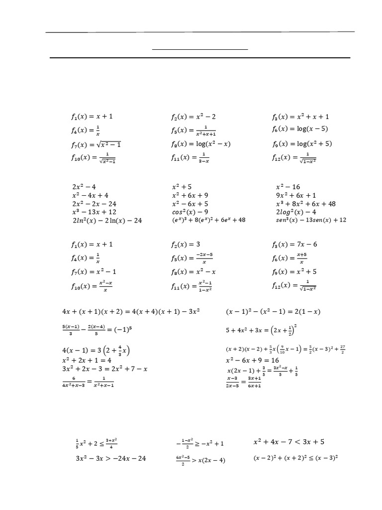 01 Ejercicios Adicionales Eqs Ineqs Valorabsoluto Log Exp | PDF | Triángulo | Ecuaciones