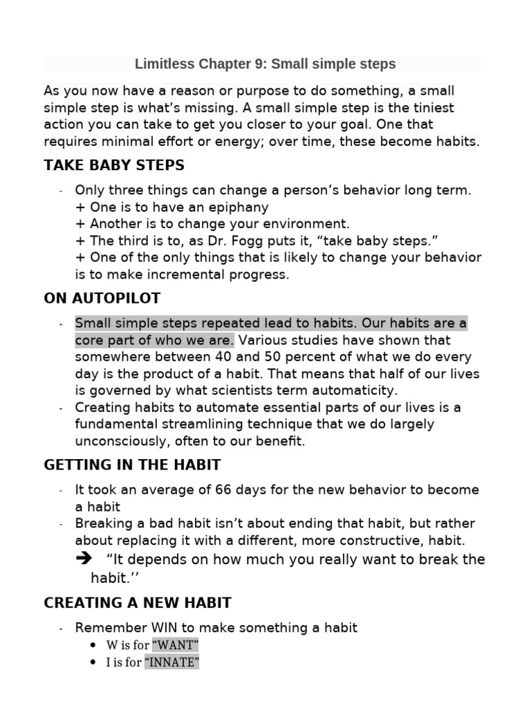 Limitless Chapter 9 | PDF | Self-Improvement