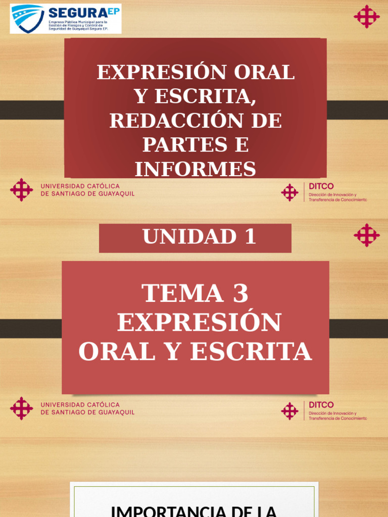 Tema 3 Expresion Oral y Excrita | PDF | Adverbio | Oración (Lingüística)