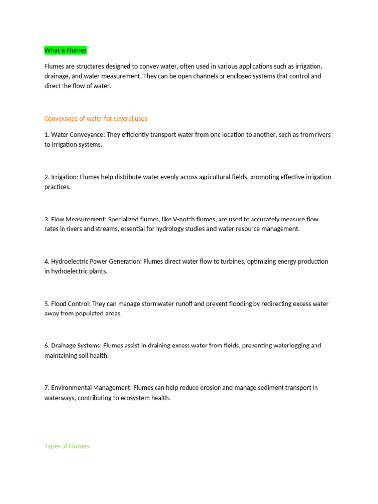 What Is Flumes-WPS Office | PDF | Water | Erosion