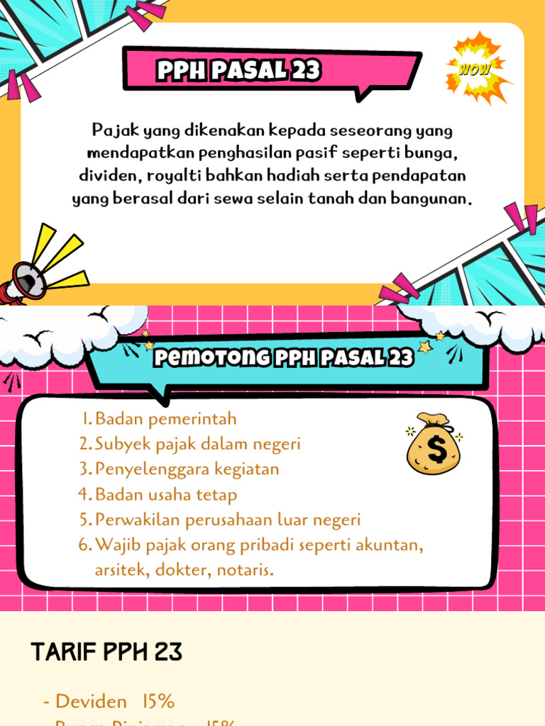 PPh Pasal 23: Tarif dan Pemotongan Pajak | PDF