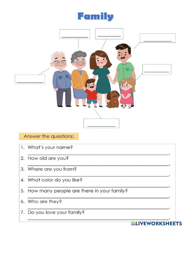 Family Worksheet | PDF