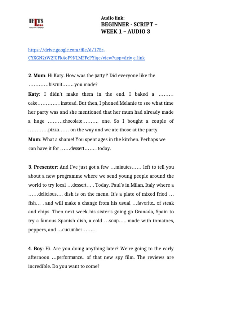 Be-W1-Gap Script | PDF