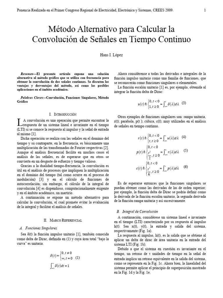 Ejercicios Resueltos Convolucion | PDF | Circunvolución | Funciones y ...