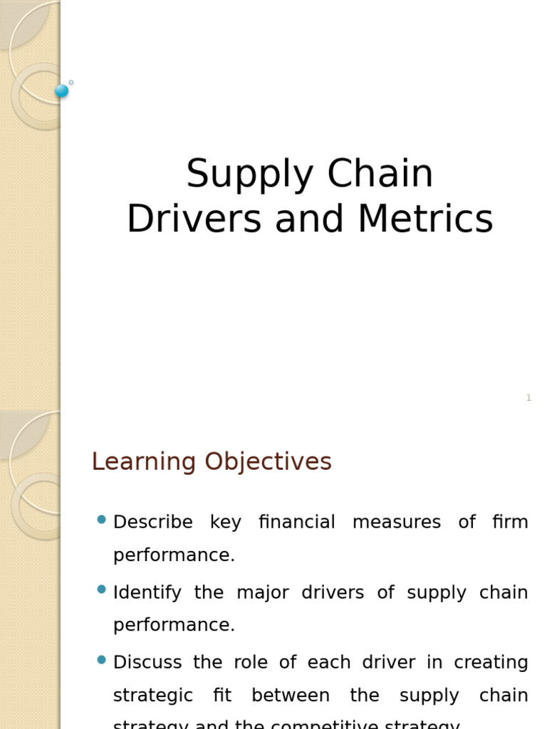 Supply Chain Drivers and Metrics | PDF | Inventory | Pricing