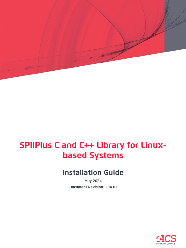 SPiiPlus C and C++ Library For Linux Based Systems Installation Guide | PDF | Linux | Library ...