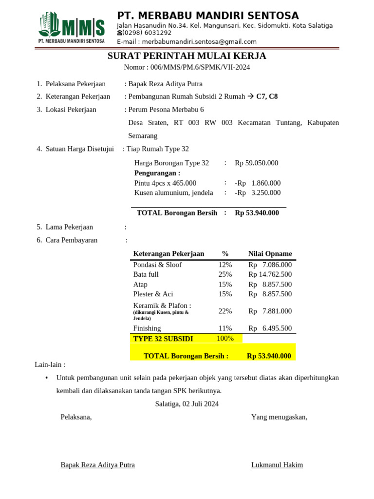SPMK - Reza Aditya Putra C7-C8 | PDF