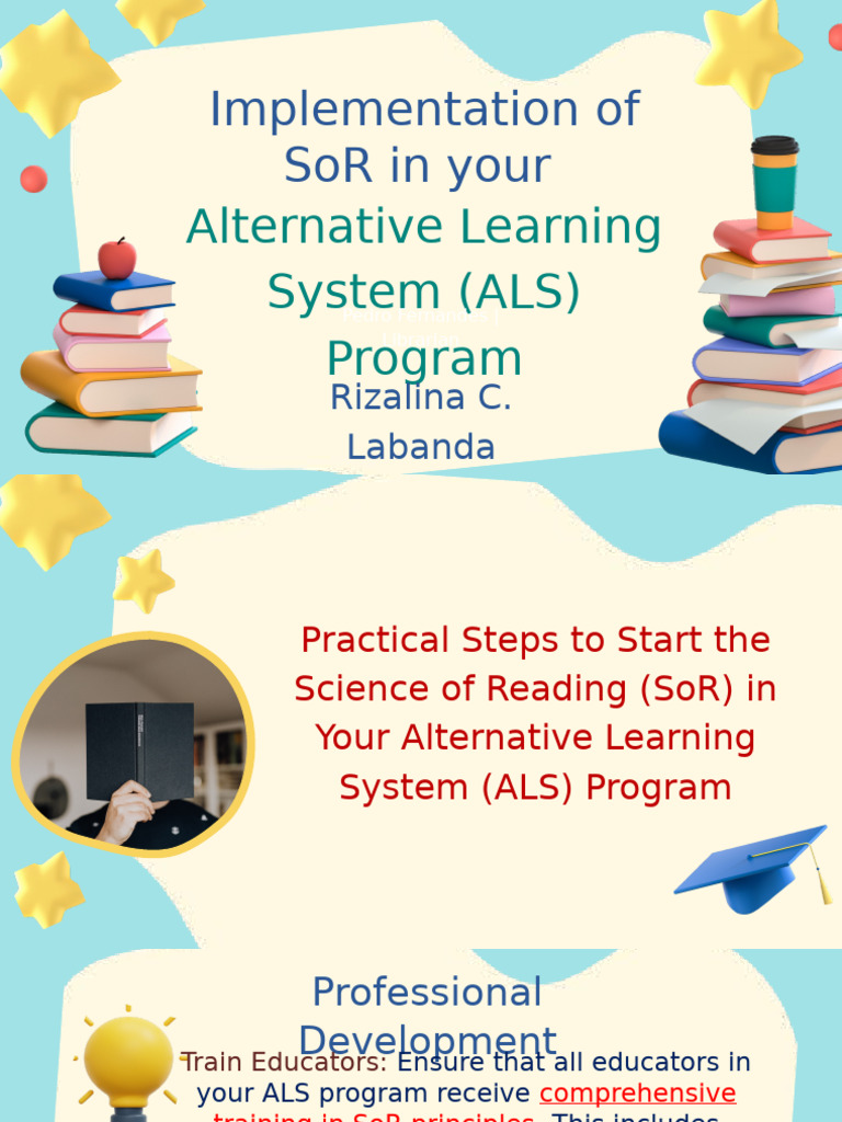 Implementation of SoR in ALS Program | PDF | Phonics | Learning