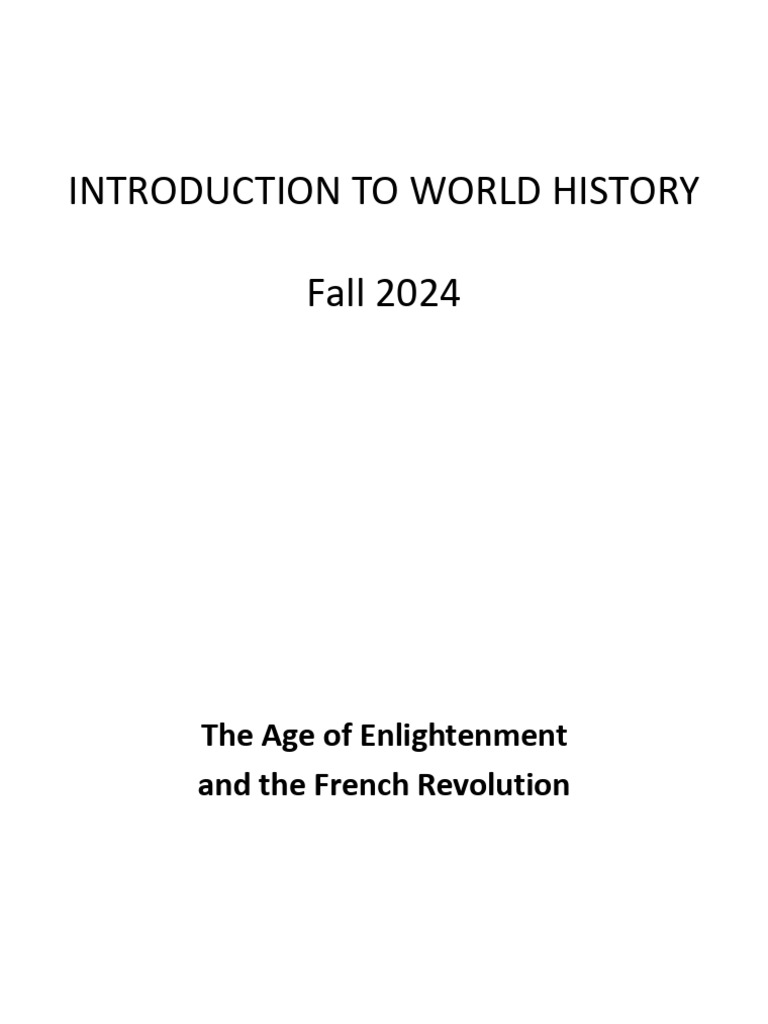 7-Enlightenment and French Revolution History Class | PDF | French ...