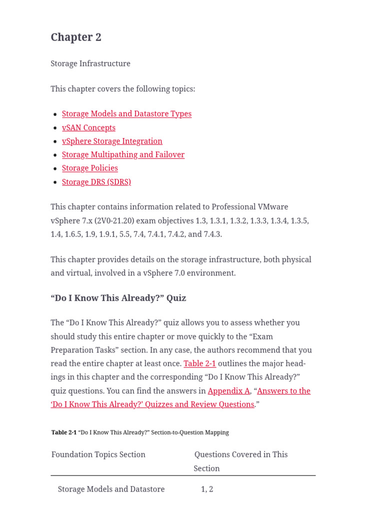 Chapter 2. Storage Infrastructure - VCP-DCV For Vsphere 7.x (Exam 2V0-21.20) Official Cert Guide ...