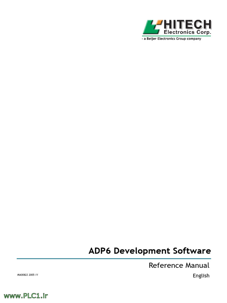 ADP6 Software Reference Manual | PDF | Window (Computing) | Icon (Computing)