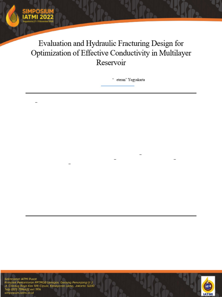Evaluation of Hydraulic Fracturing in Multilayer Reservoirs | PDF ...
