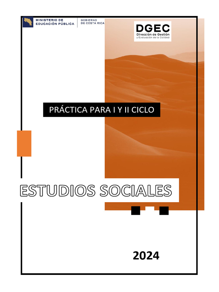 Practica Estudios Sociales I y II Ciclo 2024 | PDF