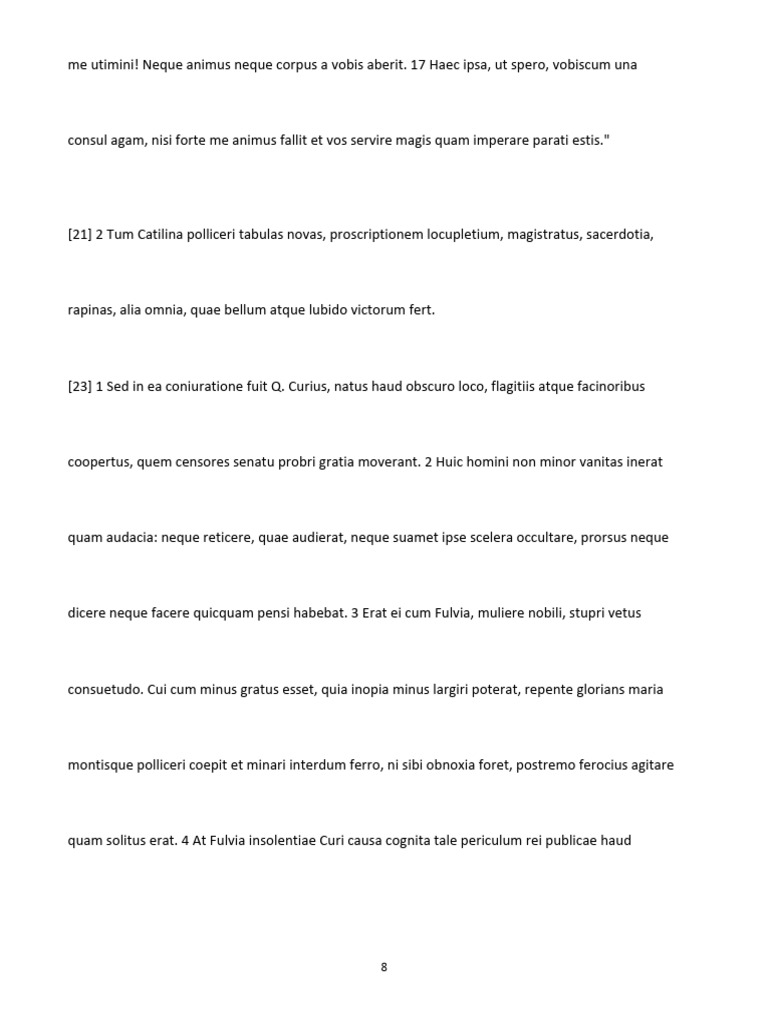 Latin For Sallust Quiz #2 | PDF