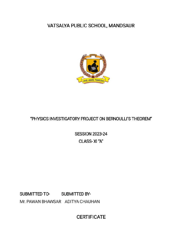 XI Class Project | PDF