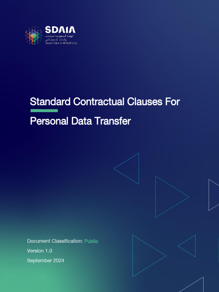 Standard Contractual Clauses For Personal Data Transfer EN | PDF ...