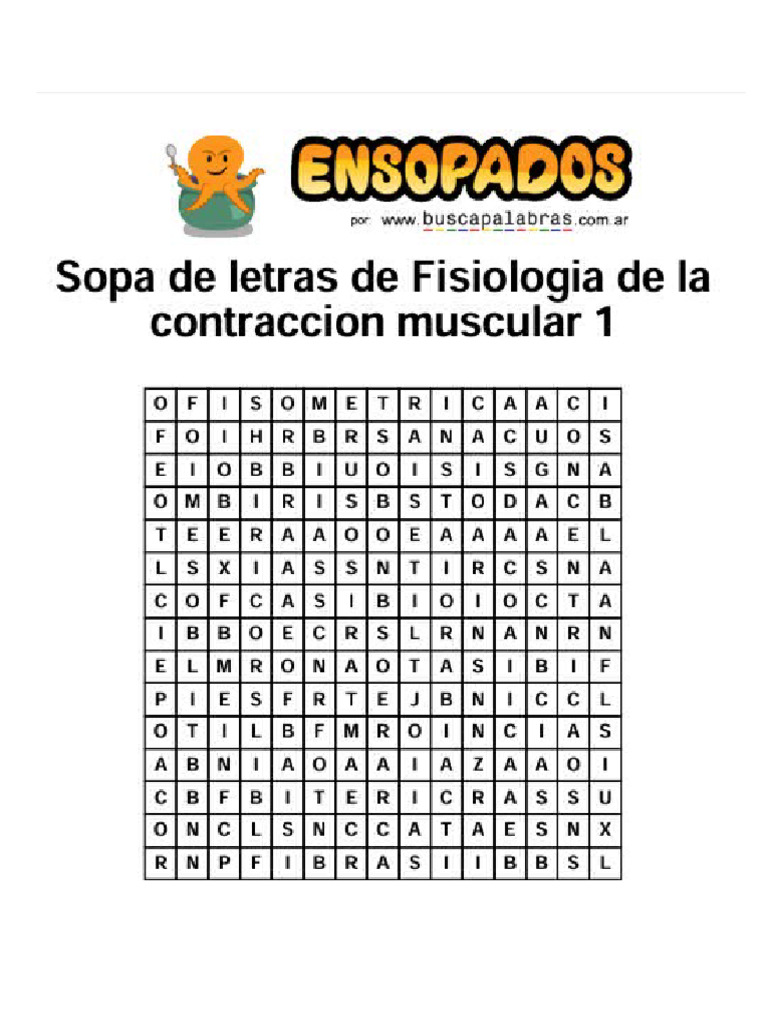 Sopa de Letras | PDF | Salud y bienestar | Ciencia y matemáticas