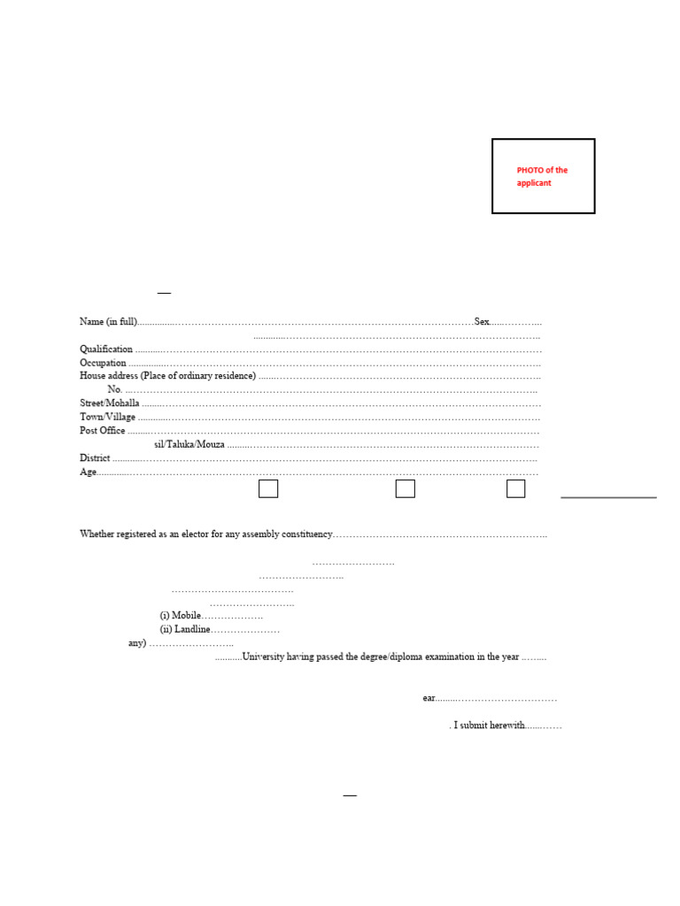 Form_18-English | PDF | Political Events | Elections