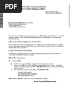 SAMPLE Social Secuirty Award Letter SSA Updated 2025 | PDF