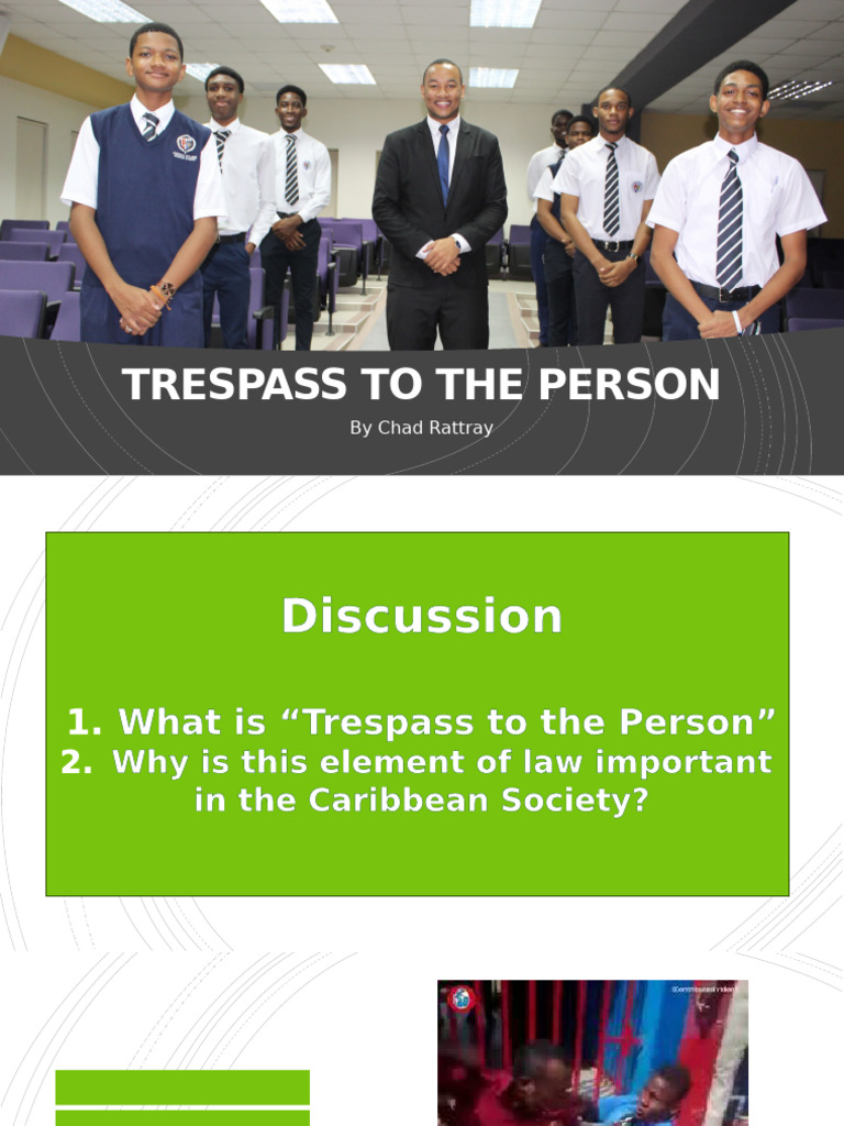 Understanding Trespass to the Person | PDF | Arrest | Trespass