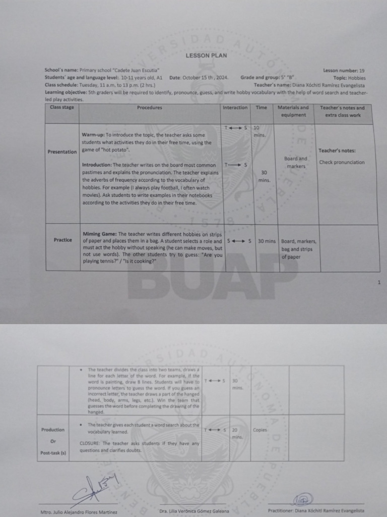 Lesson Plan 19 | PDF