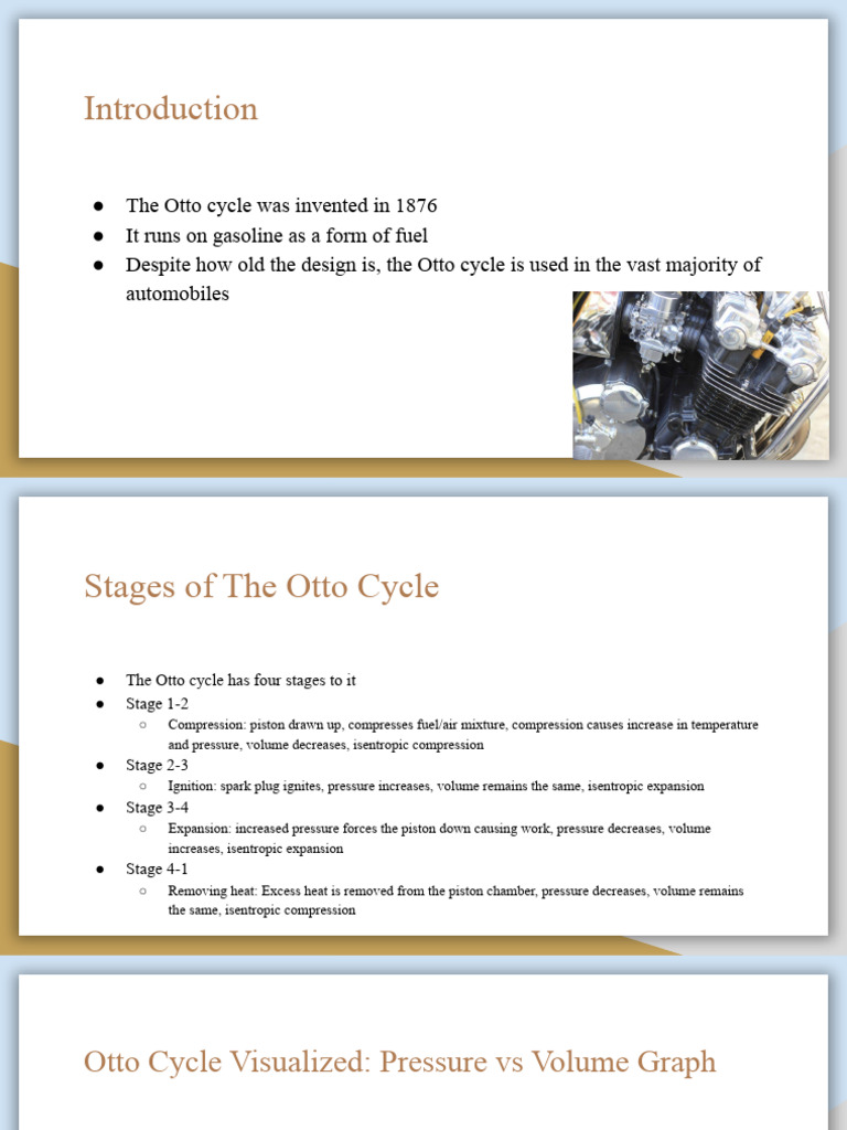 Otto Cycle Presentation | PDF
