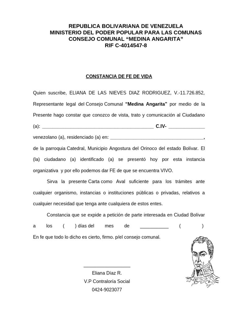Fe de Vida | PDF