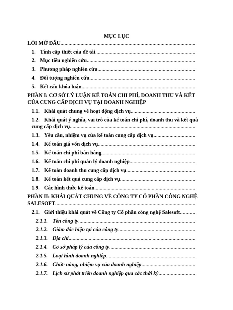 Đề cương KLTN - 1 | PDF