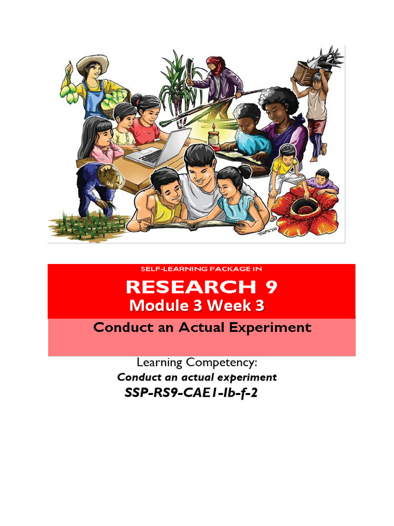 Research 9 M3W3 FINAL | PDF | Experiment | Hypothesis