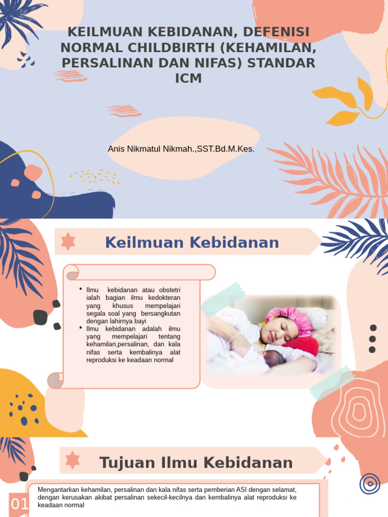 Keilmuan Kebidanan, Defenisi Normal Childbirth (Kehamilan, Persalinan Dan Nifas) Standar Icm | PDF
