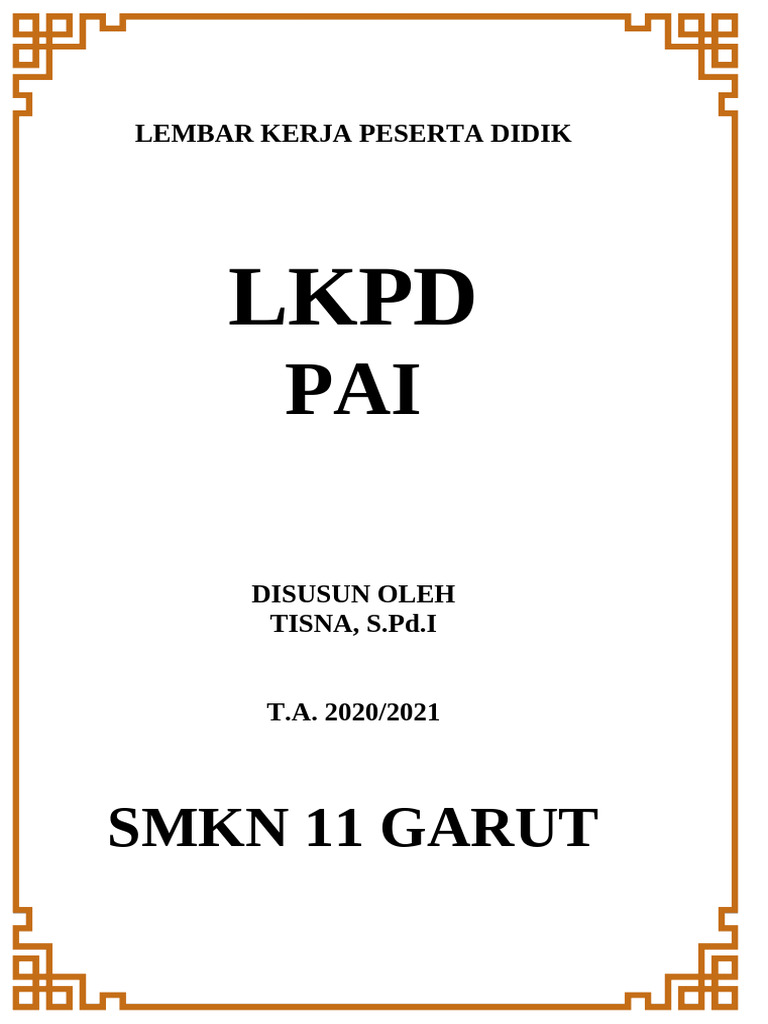 LKPD Pai KLS 11 | PDF